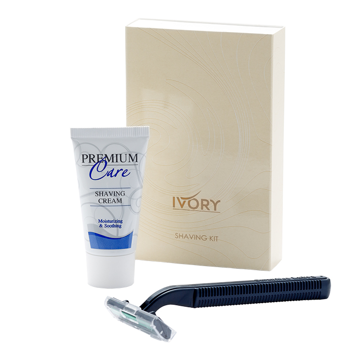 IVORY SHAVING KIT(double blade razor +15ml shaving cream Premium Care ...